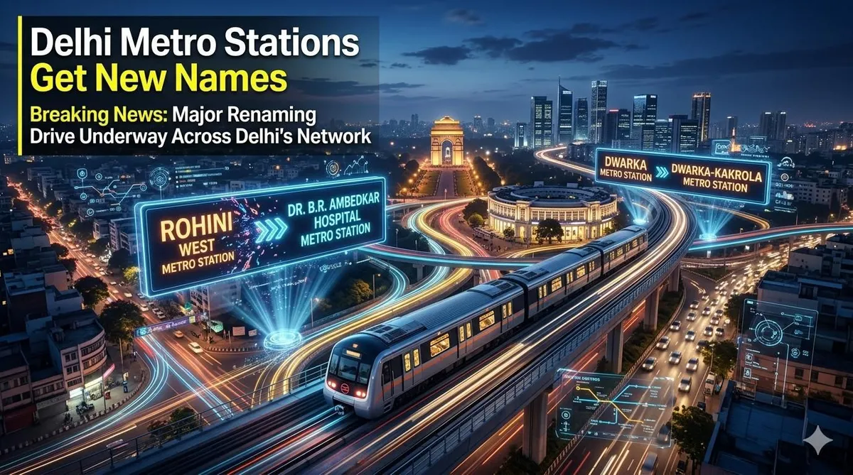 Delhi Renames Key Metro Stations to Improve Local Identity