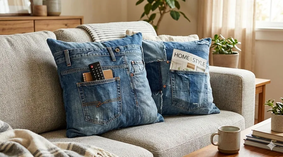 10 Creative Pillow Cover Ideas Made From Old Clothes