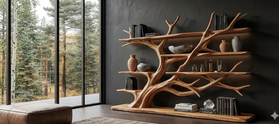 Artistic Floating Shelves Designs That Look Like Wall Art