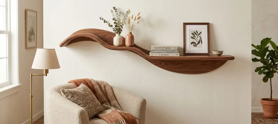 Artistic Floating Shelves Designs That Look Like Wall Art