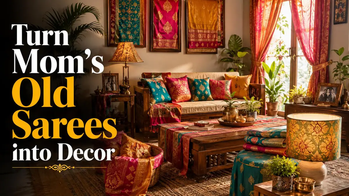 10 Creative Ways to Decorate Your Home with Your Mom's Old Sarees