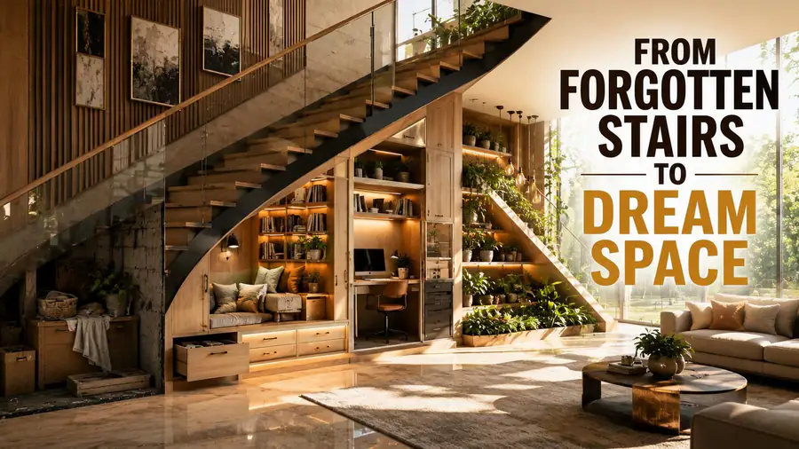 10 Brilliant Ways to Bring the Space Under Your Stairs to Life