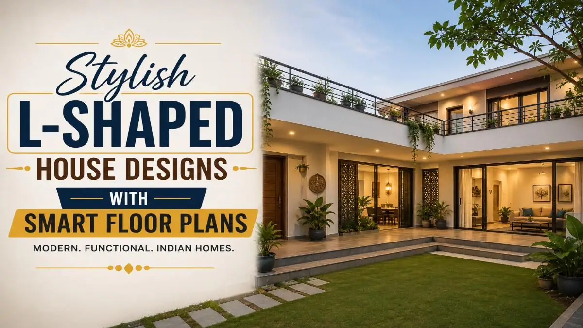 12 Modern L-Shaped House Designs with Floor Plans and Elevation Ideas