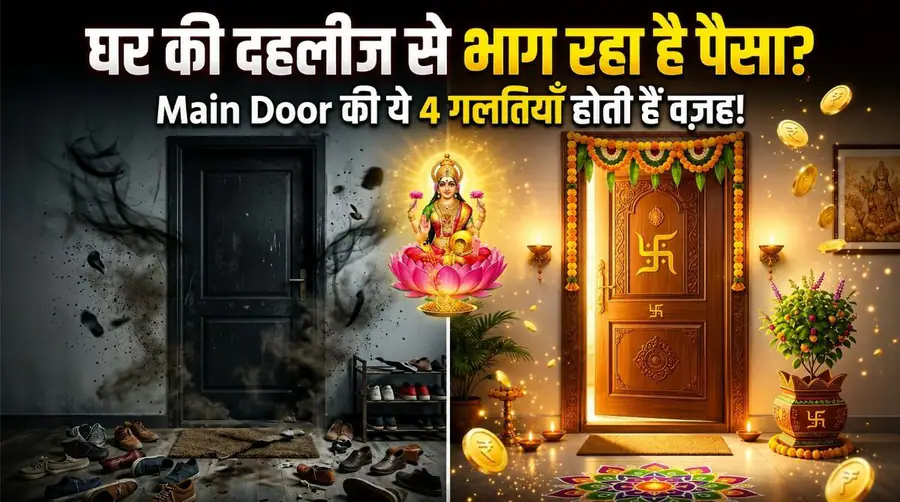 घर की दहलीज से भाग रहा है पैसा? Main Door की ये 4 गलतियाँ होती हैं वज़ह!