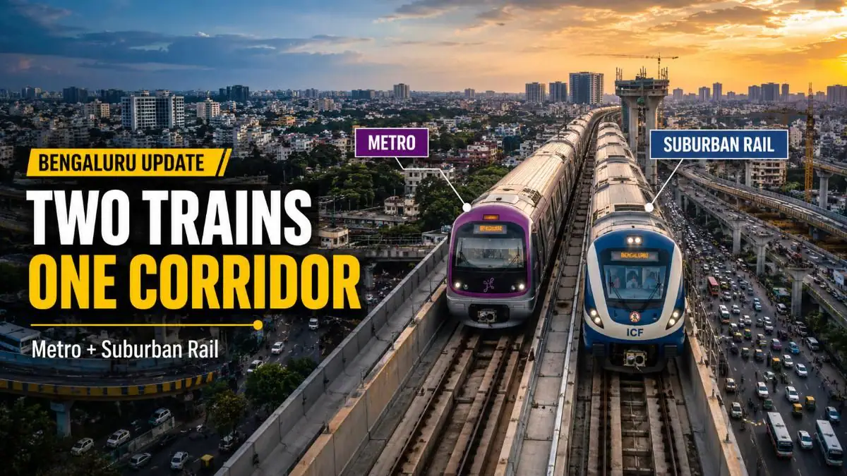 बेंगलुरु में अब एक ही कॉरिडोर पर चलेंगे Metro और Suburban Rail, जानिए क्यों