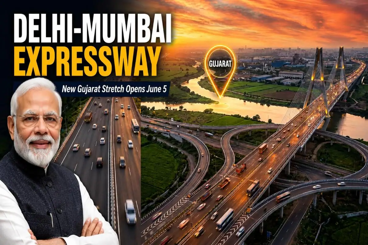 PM Modi to Open Key Delhi-Mumbai Expressway Sections in Gujarat on June ...