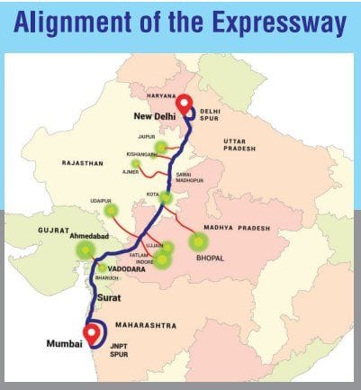 Delhi Mumbai Expressway Route, Map, & Latest Updates