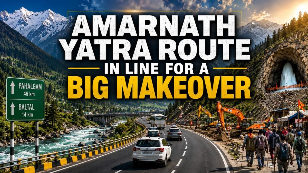 Amarnath Yatra Route Set for Major Rs 3,500-Crore Infrastructure Upgrade