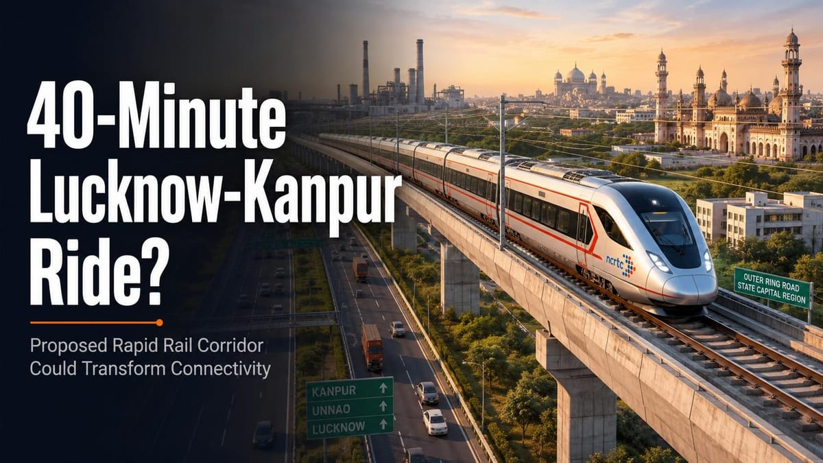 Lucknow-Kanpur Rapid Rail, Outer Ring Road Planned; Travel Time May ...