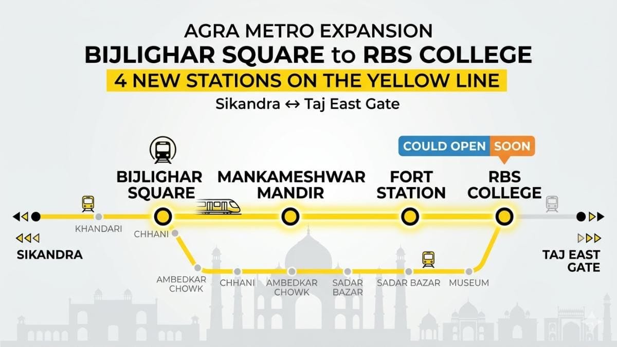 PM Modi Likely to Inaugurate 4 New Agra Metro Stations Along with ...