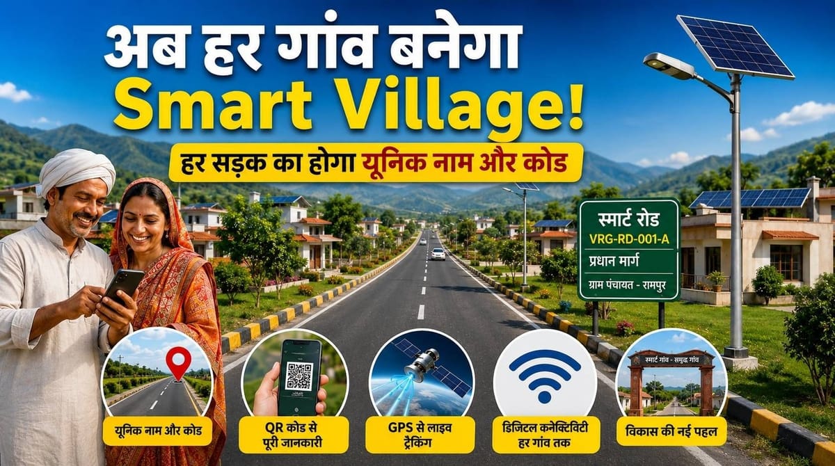 अब हर गांव बनेगा Smart Village! हर सड़क को मिलेगा यूनिक नाम, QR Code से ...