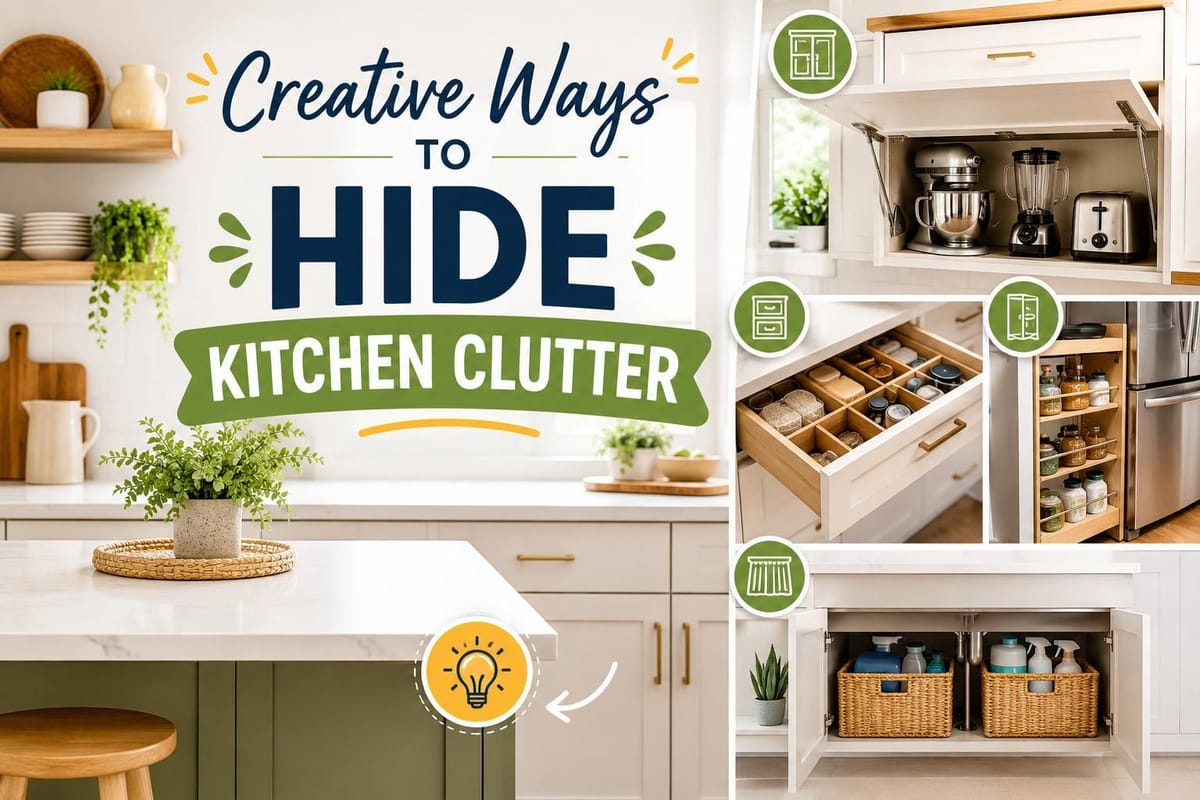 10 Creative Ways to Hide Kitchen Clutter Without Sacrificing Style