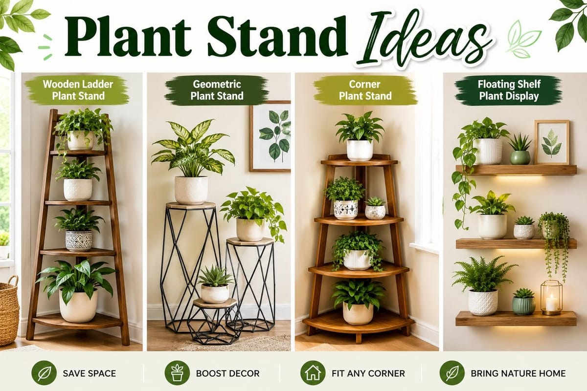 इंडोर प्लाट्स को स्टाइल से सजाने के लिए 10 शानदार Plant Stand Ideas