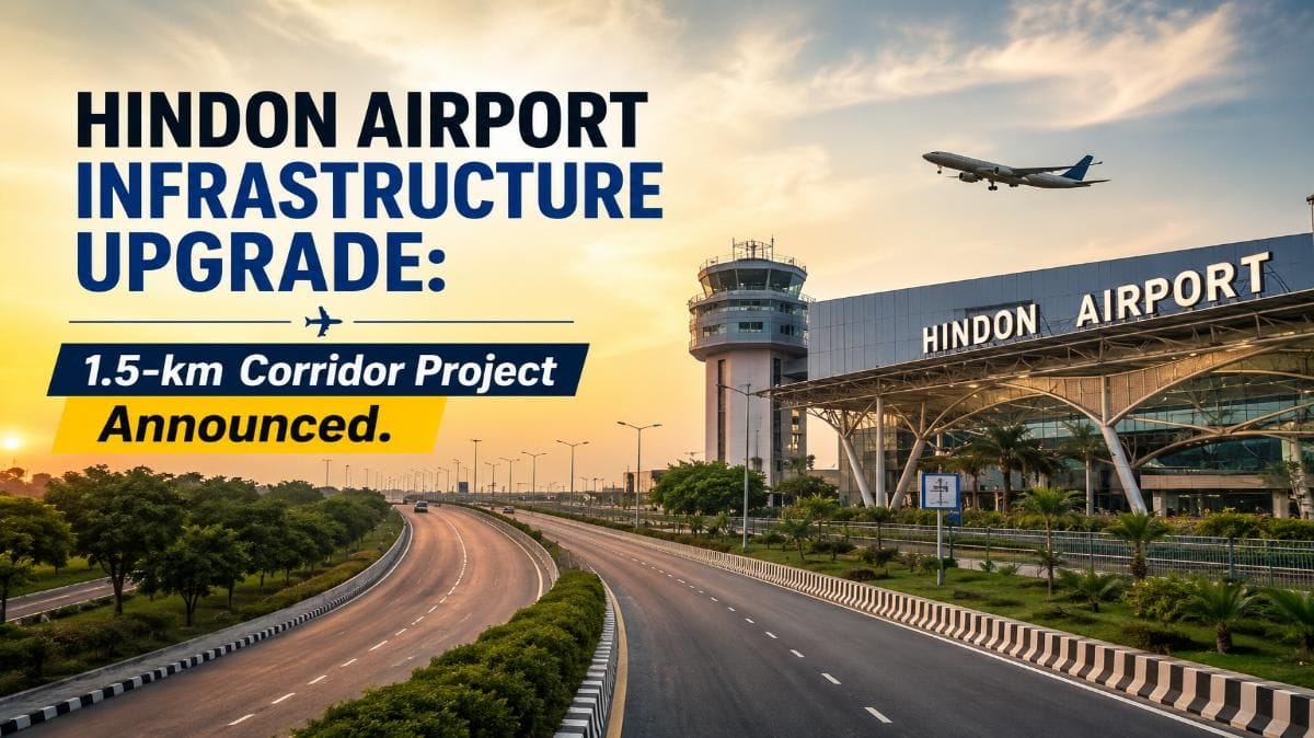 Hindon Airport News: 1.5-km Corridor Planned, 7.2 Acres to Be Acquired