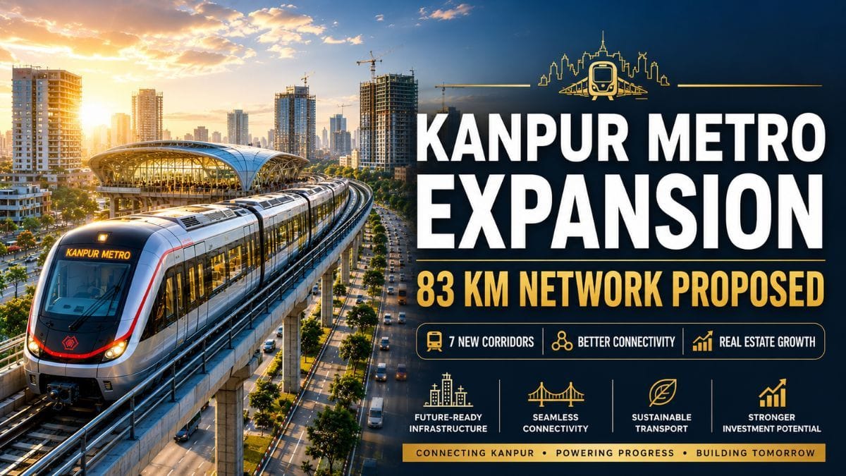 Kanpur Metro: 83-km Network Planned, 7 New Routes Proposed to Boost ...