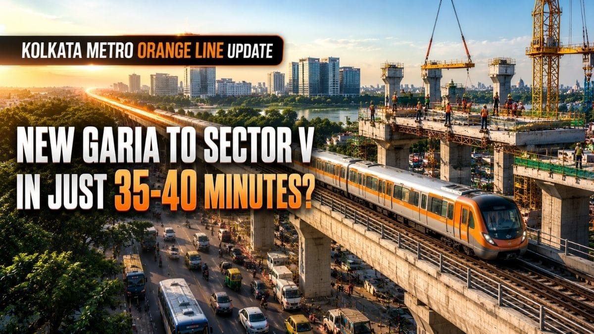 Kolkata Metro Orange Line Enters Final Construction Phase; New Garia ...