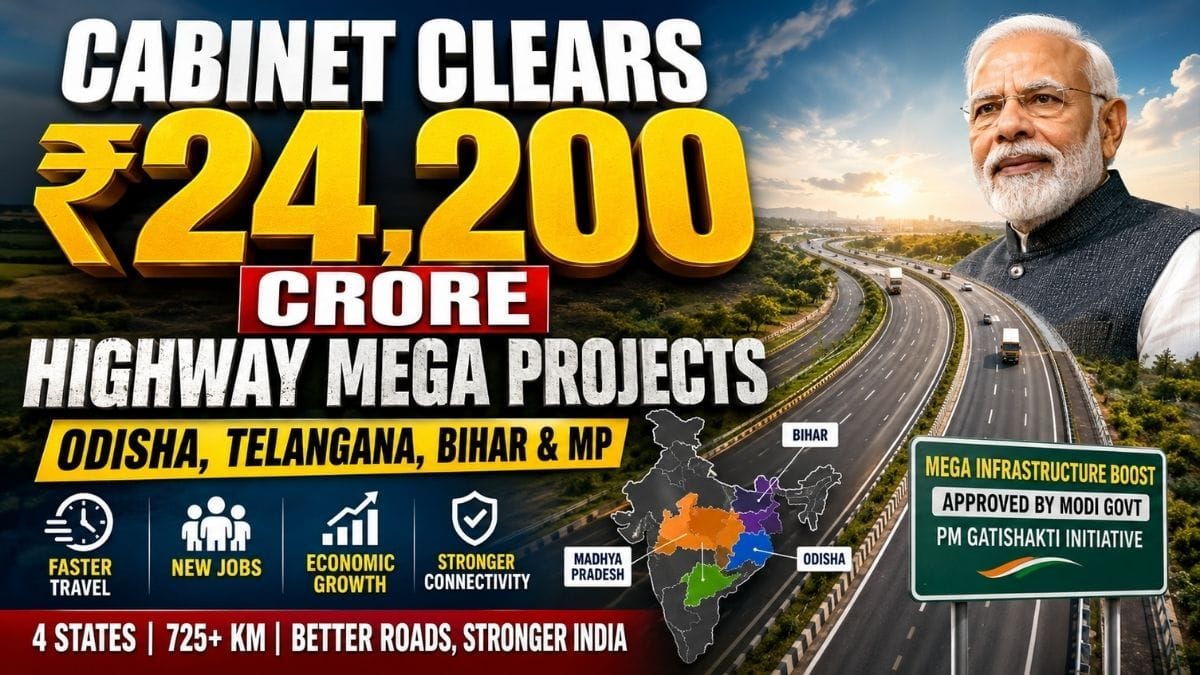 Big Infrastructure Boost! Modi Govt Clears Big Highway Corridors ...