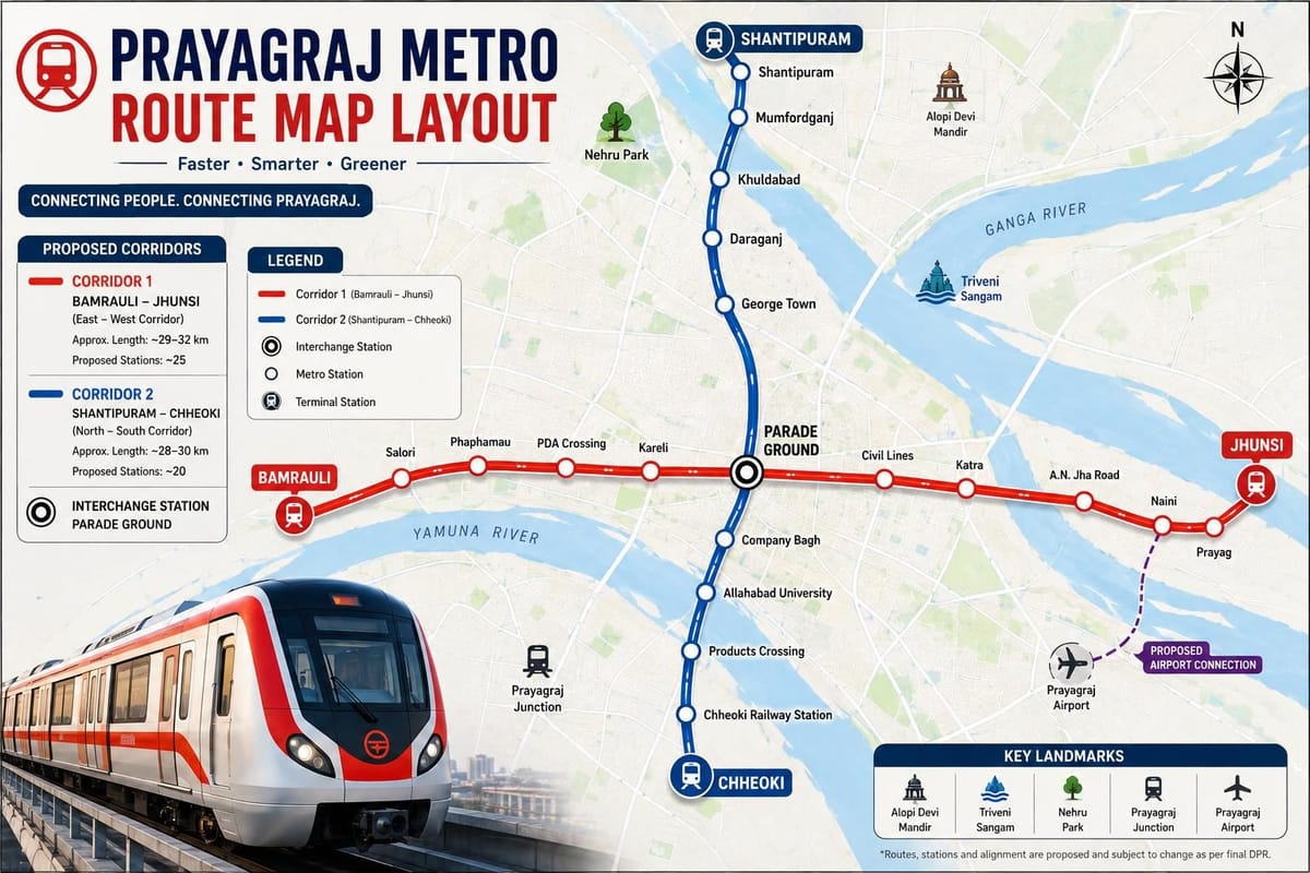 Prayagraj Metro: Proposed Routes, Stations and Latest Project Updates