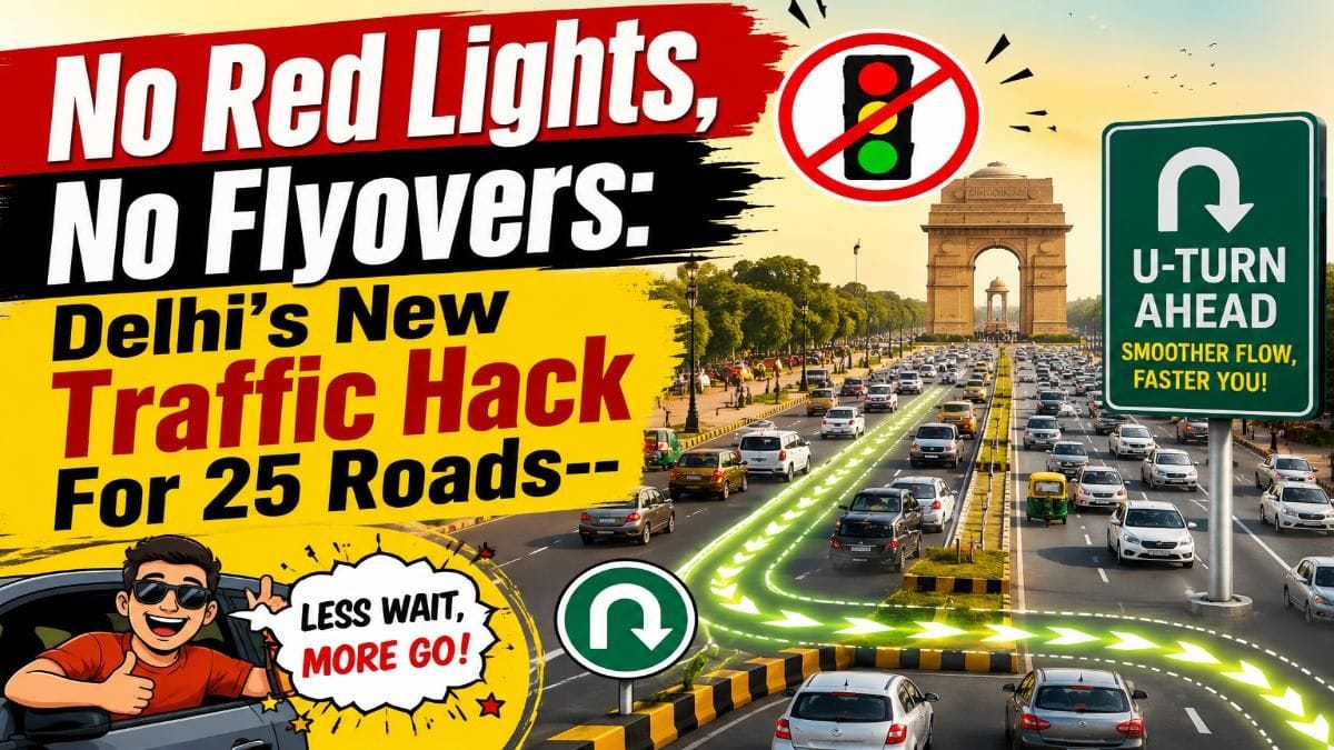 Delhi's Big Traffic Fix: 25 Busy Junctions to Get U-Turns Instead of ...