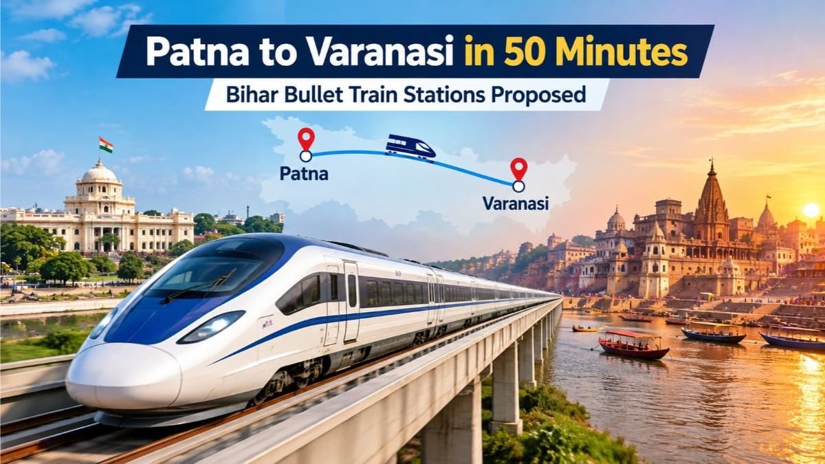 Patna to Varanasi in 50 Minutes: Bihar Bullet Train Stations Proposed ...