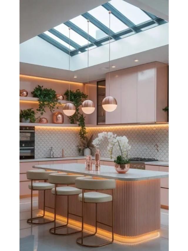 Open Kitchen Designs with Breakfast Counter Ideas