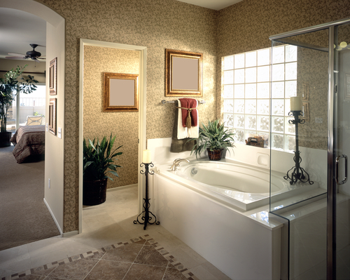 15 Bathroom Wallpaper Designs to Create a Colorful Space