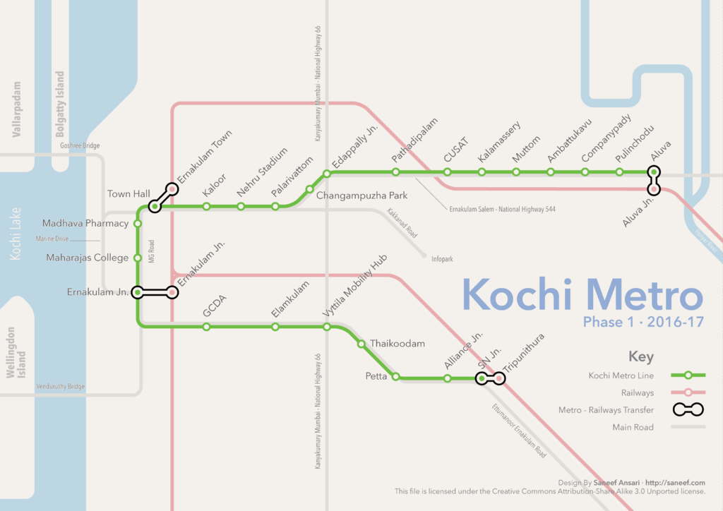 Metro Maps of Top Cities in India