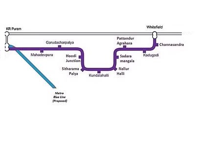 Baiyappanahalli to KR Puram Metro - Purple Line Bangalore