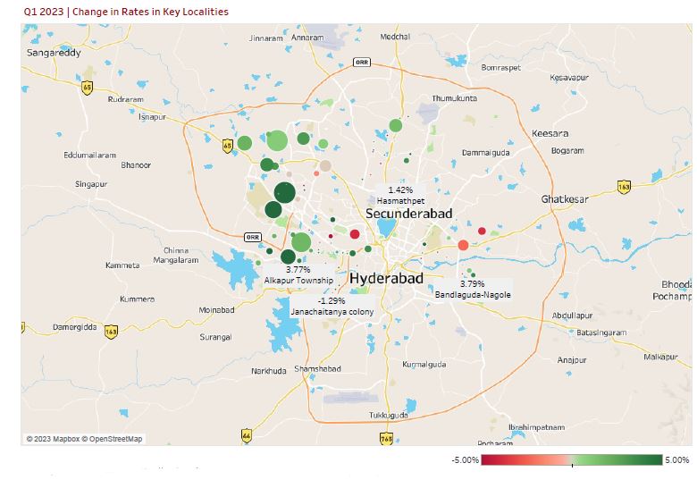 Hyderabad Property Market Insights for Q1 2023 | Magicbricks Prop Index