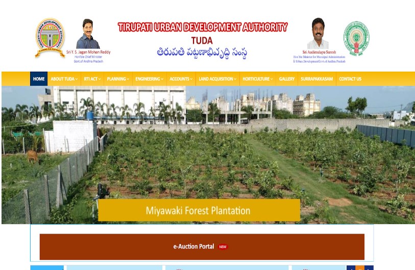 TUDA - Tirupati Urban Development Authority - Housing Schemes