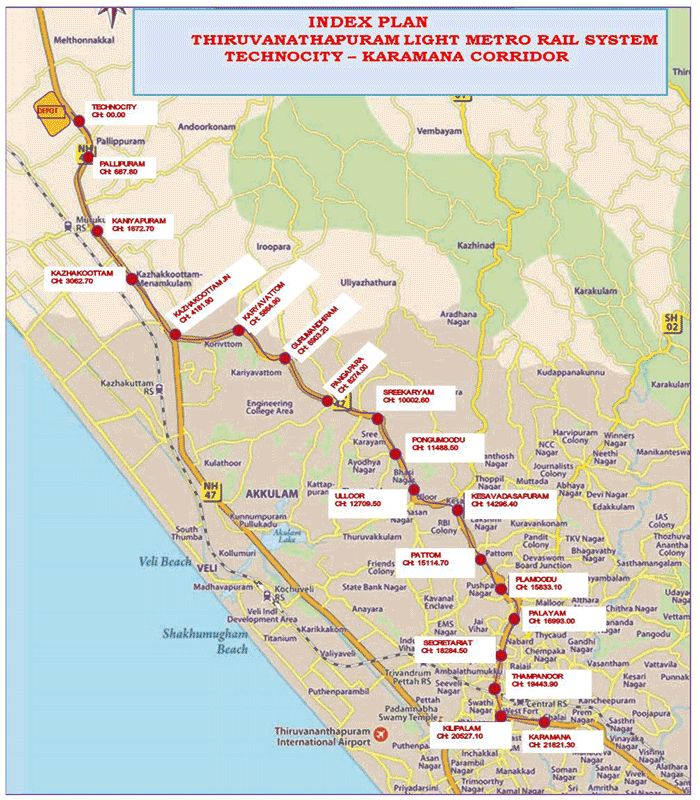 त्रिवेंद्रम मेट्रो: तिरुअनंतपुरम लाइट मेट्रो प्रकल्पाबद्दल सर्व जाणून घ्या
