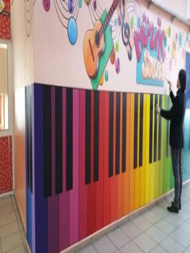 Rainbow Wall Painting Ideas For School - Infoupdate.org