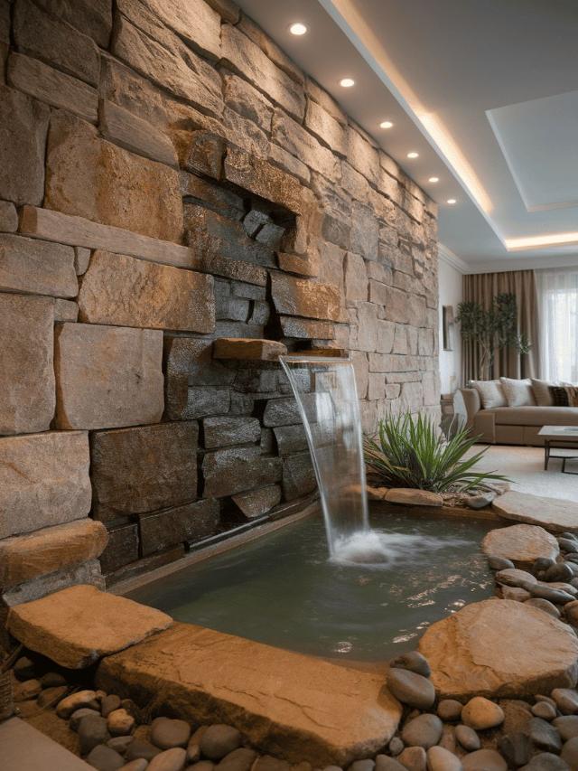 Waterfall Inside Home