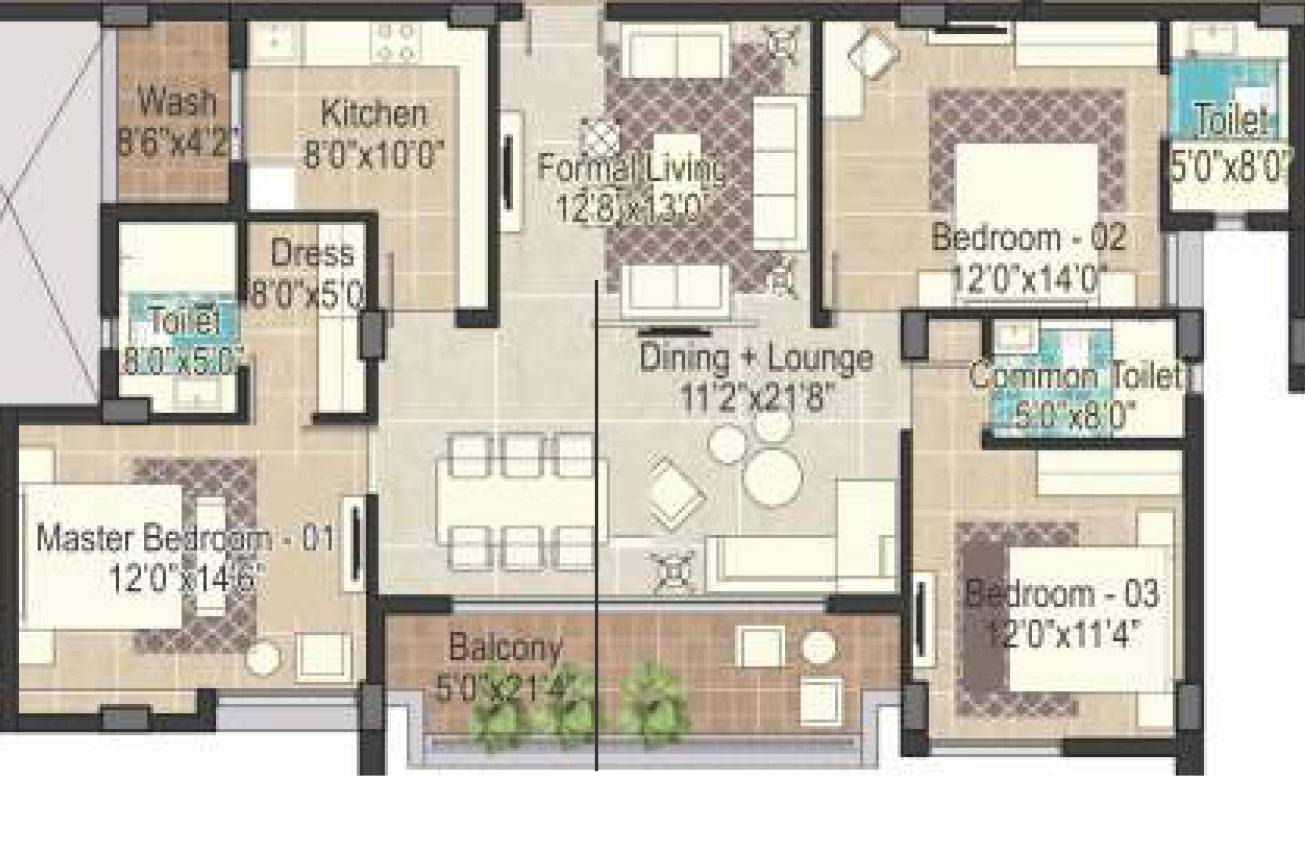 Tiara Residence in Bicholi Hapsi, Indore: Price, Brochure, Floor Plan ...