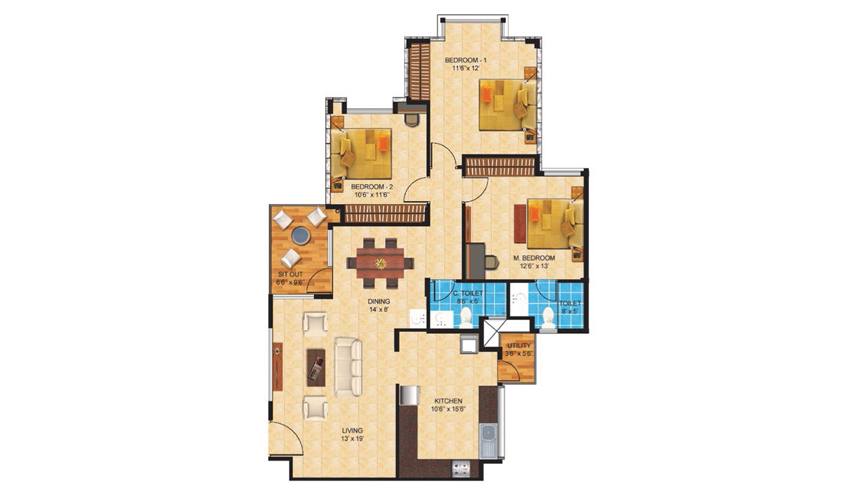Nandi Citadel in Bannerghatta Road, Bangalore: Price, Brochure, Floor ...