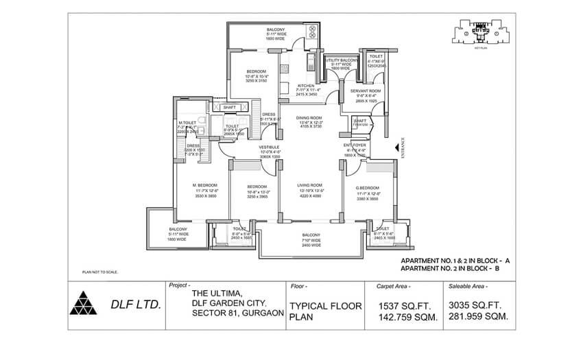 DLF The Ultima in Sector 81, Gurgaon: Price, Brochure, Floor Plan, Reviews
