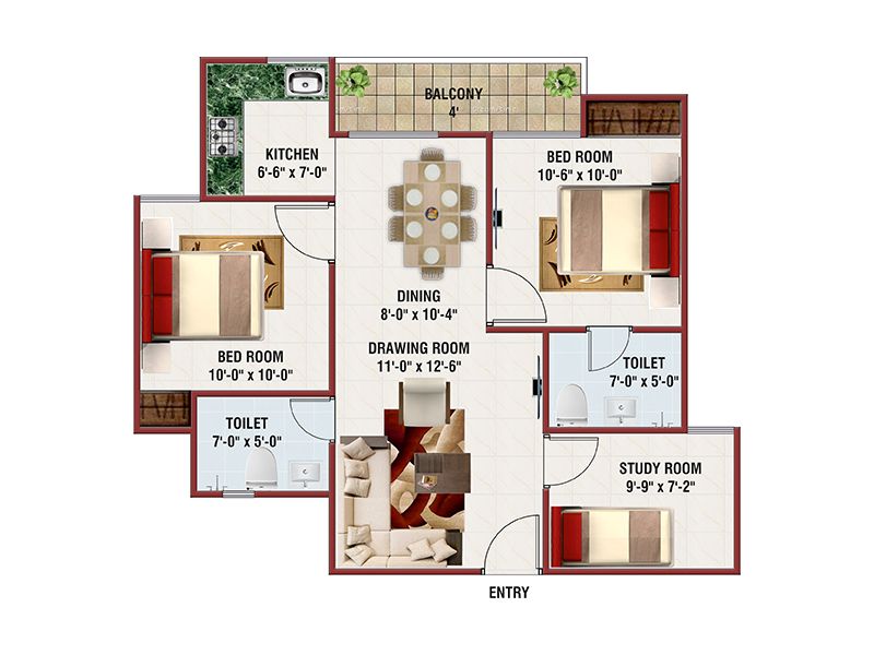 Assotech Hills Sector 2 in Morabadi, Ranchi: Price, Brochure, Floor ...