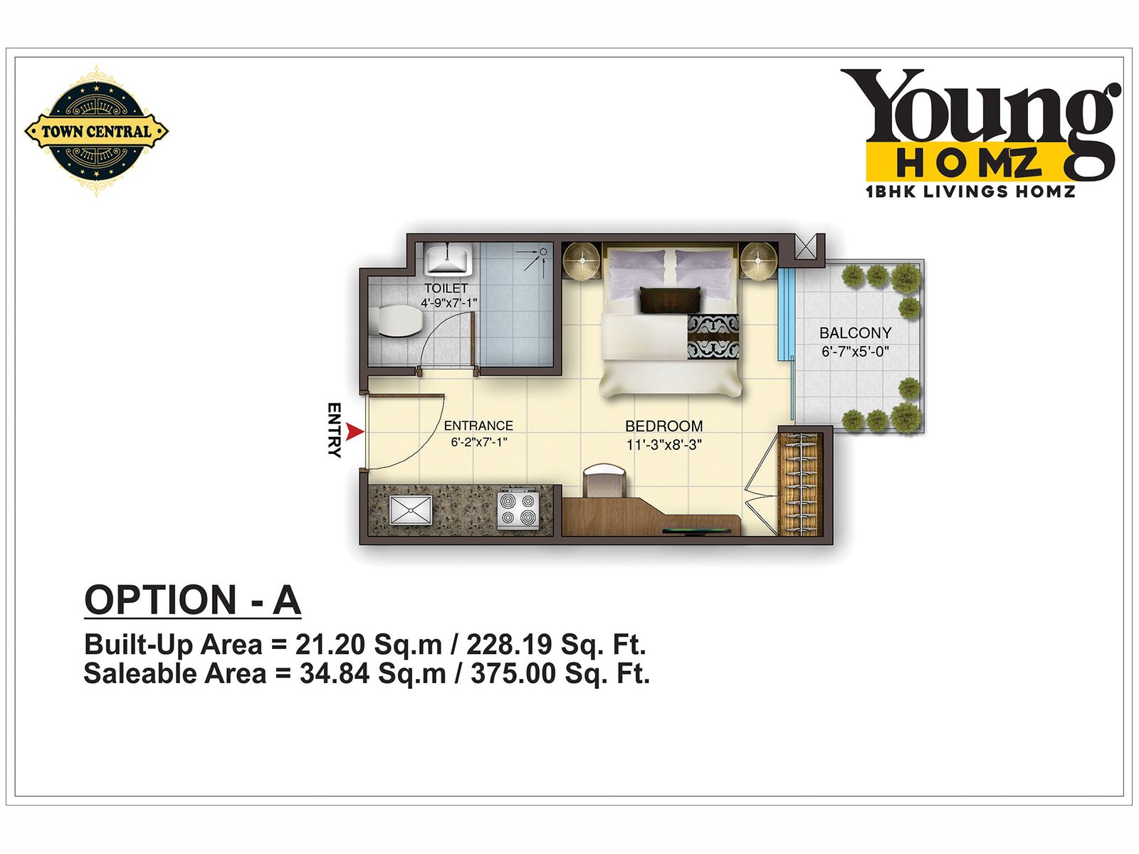 Young Homz at PKS Town Central in Noida Extension, Noida: Price ...