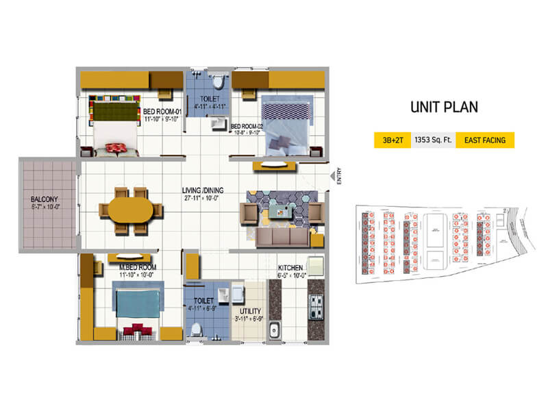 Urbanrise On Cloud 33 in Bachupally, Hyderabad: Price, Brochure, Floor ...