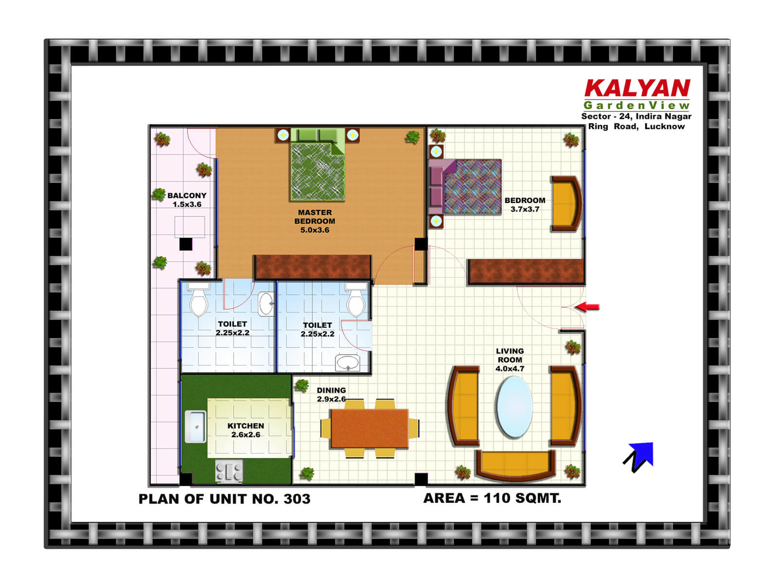 Kalyan Garden View in Indira Nagar, Lucknow: Price, Brochure, Floor ...