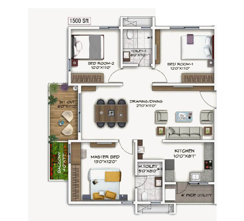 Sukhii Ubuntu in Puppalaguda, Hyderabad: Price, Brochure, Floor Plan ...