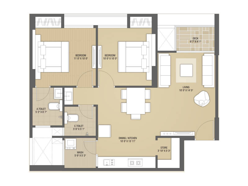 Pramukh Vivan in Chala, Vapi: Price, Brochure, Floor Plan, Reviews