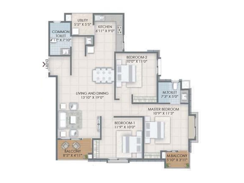 Nandi Citadel in Bannerghatta Road, Bangalore: Price, Brochure, Floor ...
