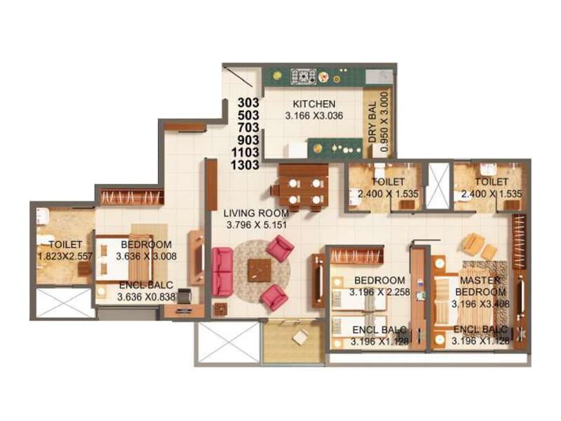 Kumar Palmsprings Towers in Undri, Pune: Price, Brochure, Floor Plan ...