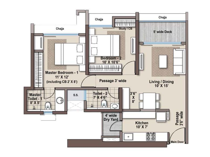 Raheja Solaris II in Juinagar, Navi Mumbai: Price, Brochure, Floor Plan ...