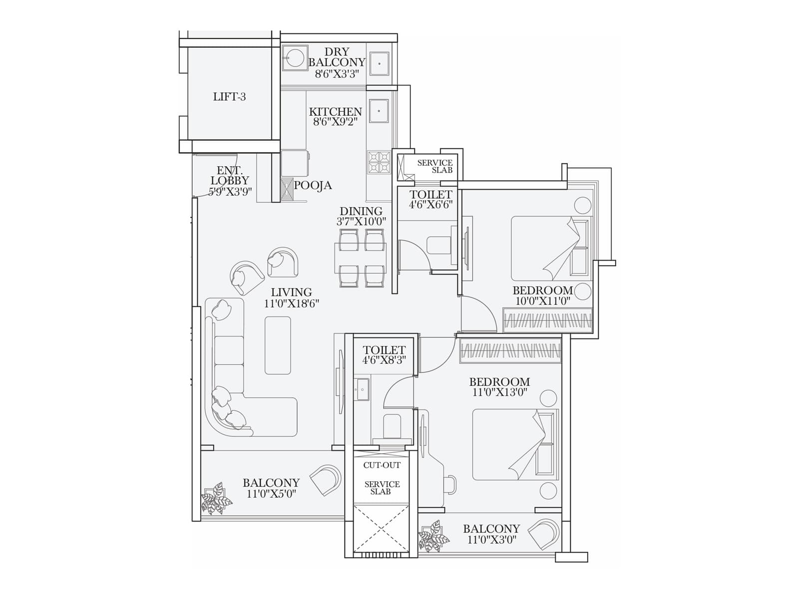 Tulip Infinity Avana in Punawale, Pune: Price, Brochure, Floor Plan ...
