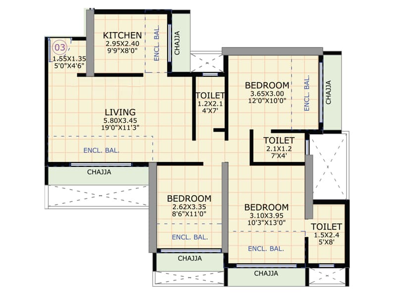 Gami Jade in Vashi, Navi Mumbai: Price, Brochure, Floor Plan, Reviews