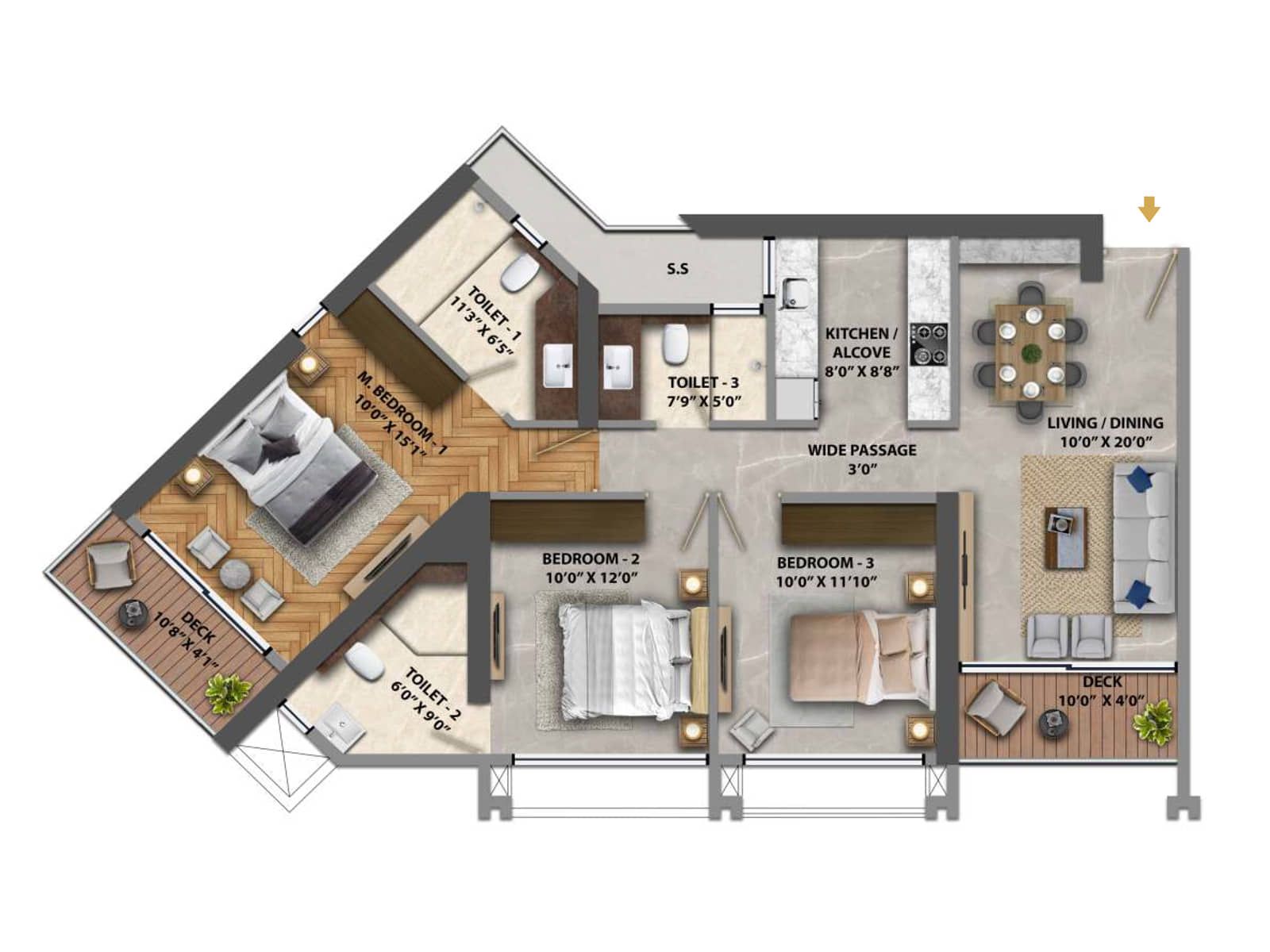 Transcon Triumph Tower 4 in Andheri West, Mumbai: Price, Brochure ...