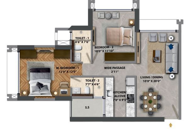 Transcon Triumph Tower 4 in Andheri West, Mumbai: Price, Brochure ...