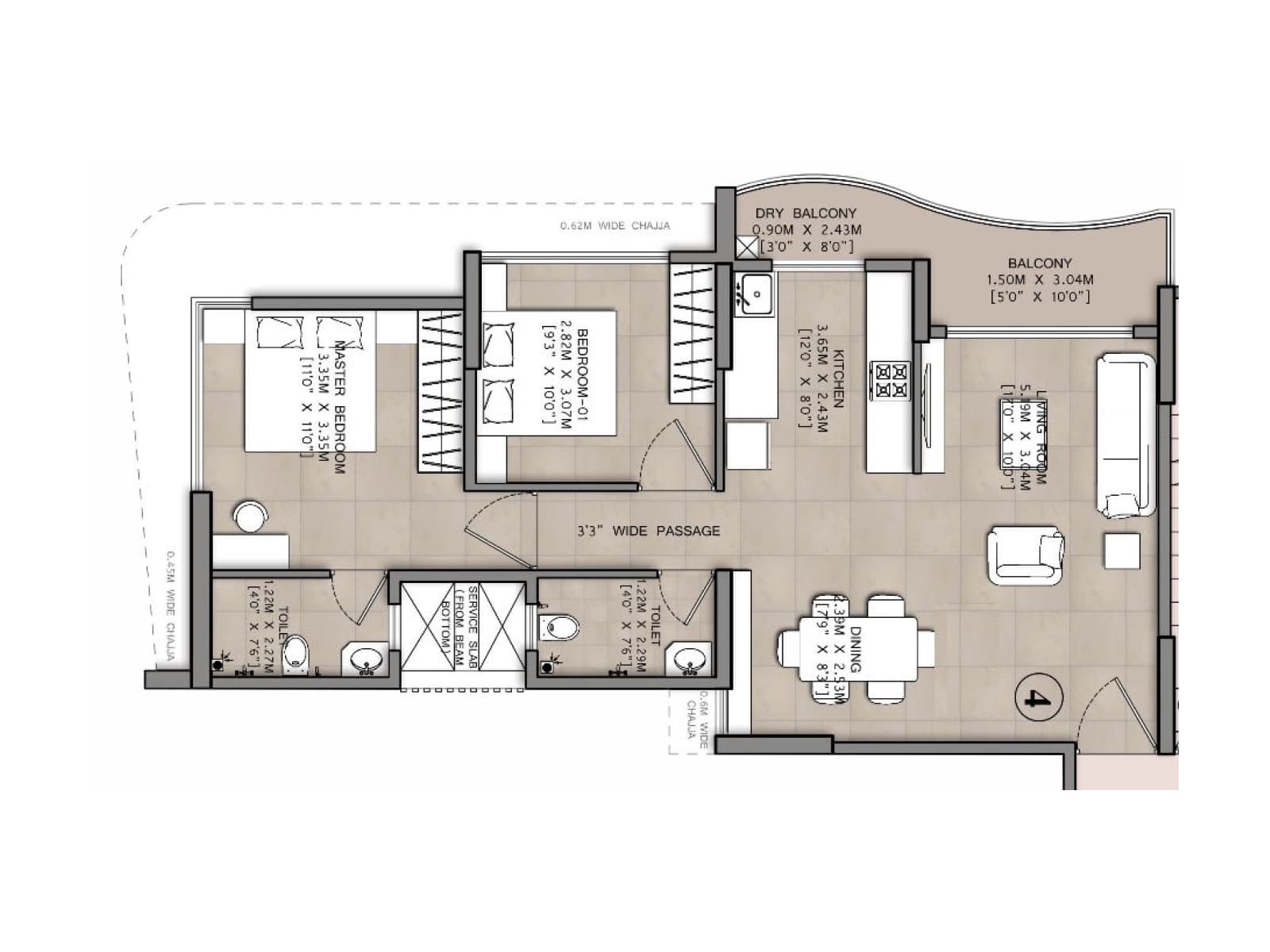 Millennium Towers in Panchvati, Nashik: Price, Brochure, Floor Plan, Reviews